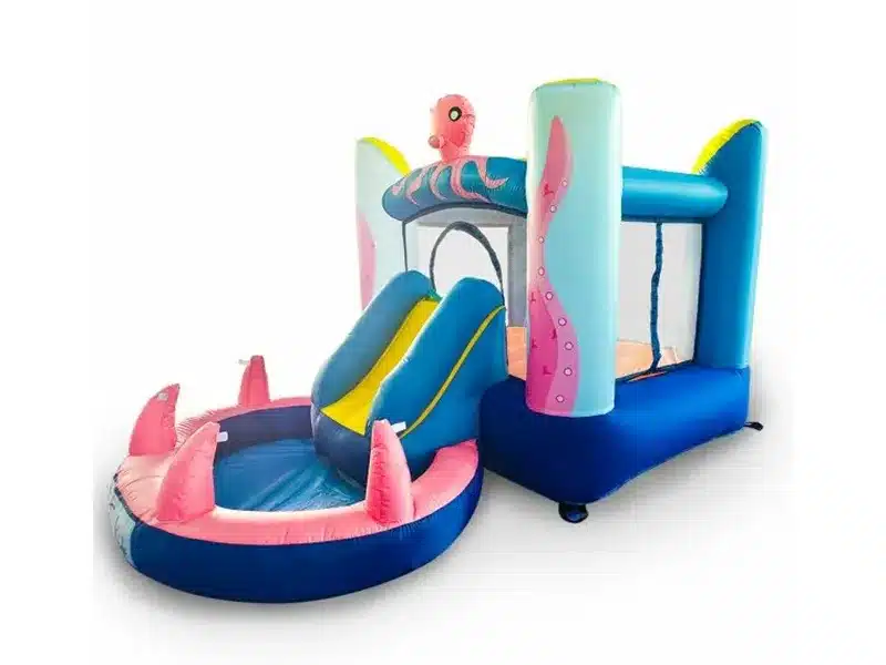 Octopus Small Inflatable Castle - Inflatable Slide and Bouncy Castle ...